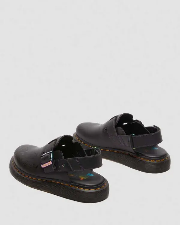 Dr. Martens Jorge Ii Bt21 Leather Slingback Mules - Black