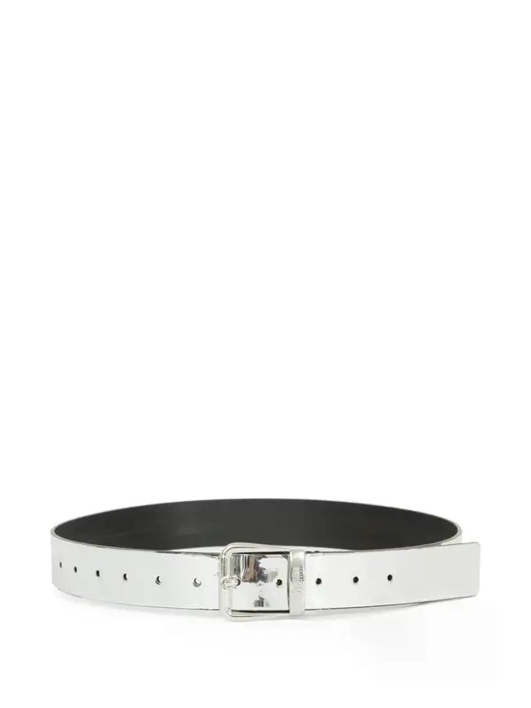 MAISON MARGIELA Logo Belt - Silver