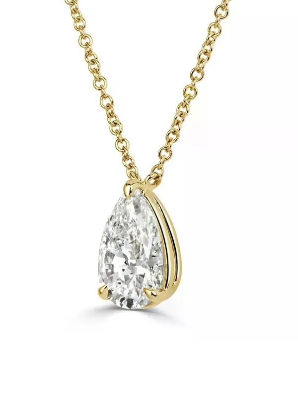TILLA Luxsly 14kt Gold 3 Carat Diamond Necklace - Yellow
