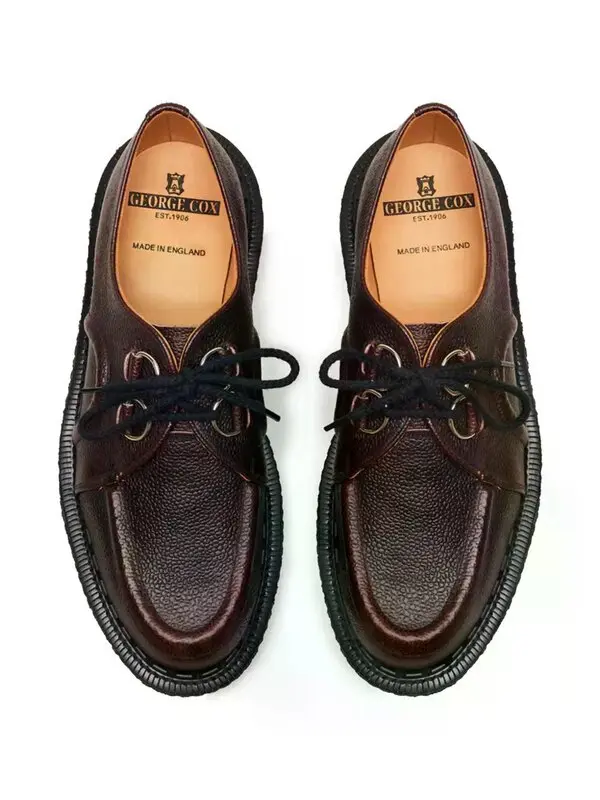 GEORGE COX Leather Boat Shoes