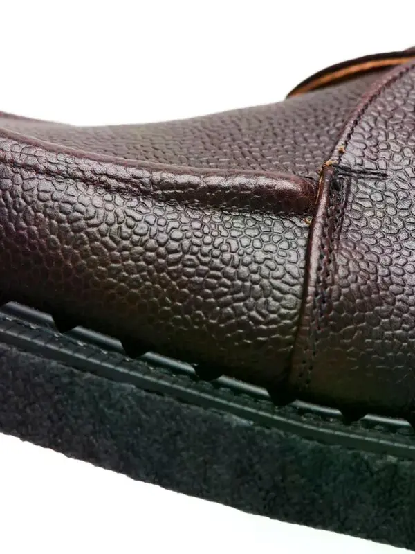 GEORGE COX Leather Boat Shoes