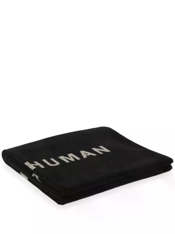 Rick Owens Text-print Beach Towel - Black