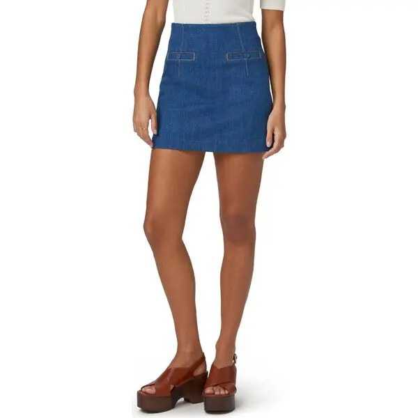 Paige Racquel Denim Mini Skirt