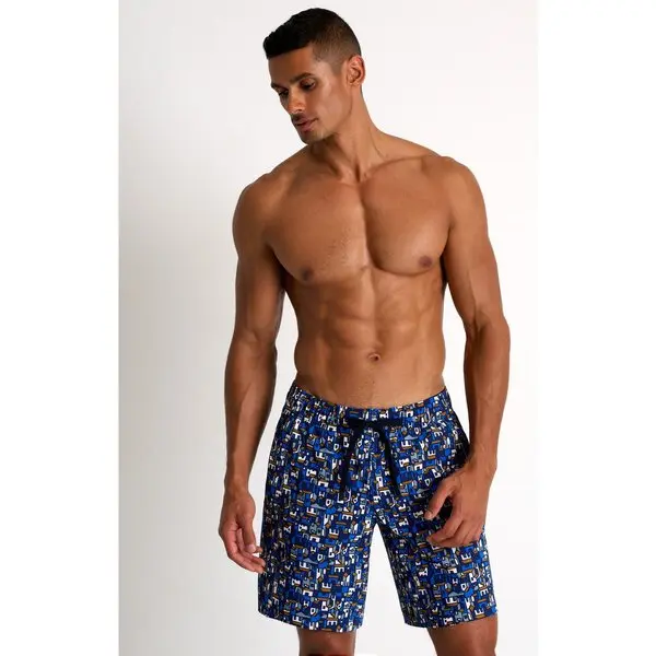 Shan Long Fit Swim Trunks - Print