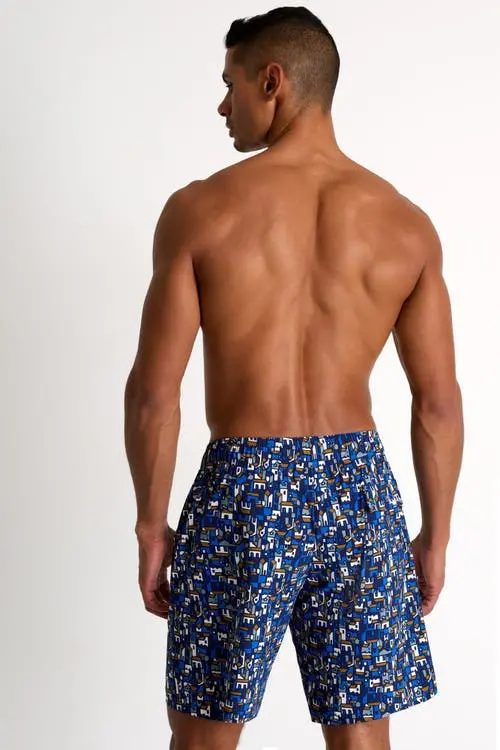 Shan Long Fit Swim Trunks - Print