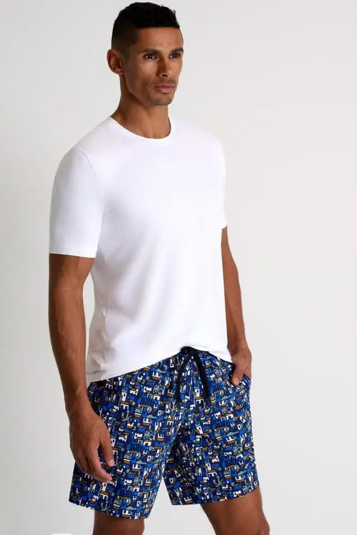 Shan Long Fit Swim Trunks - Print