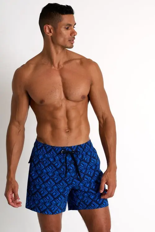 Shan Classic Fit Stretch Swim Trunks