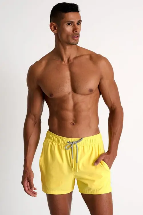 Shan Short Fit Swim Trunks - Yellow