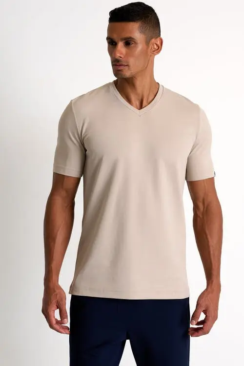 Shan Microfiber V-neck T-shirt