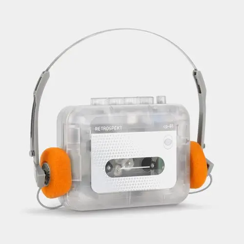 RETROSPEKT Cp-81 Portable Cassette Player - Clear