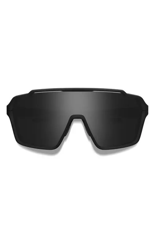SMITH Shift Xl Mag 142mm Shield Sunglasses - Matte Black / Chromapop Black