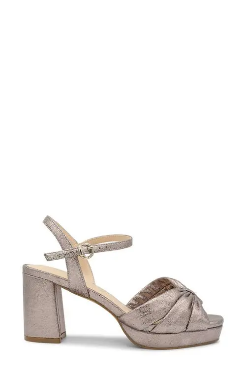 PARADOX LONDON PINK Nerita Platform Sandals - Pewter