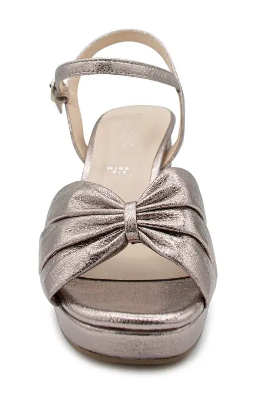 PARADOX LONDON PINK Nerita Platform Sandals - Pewter