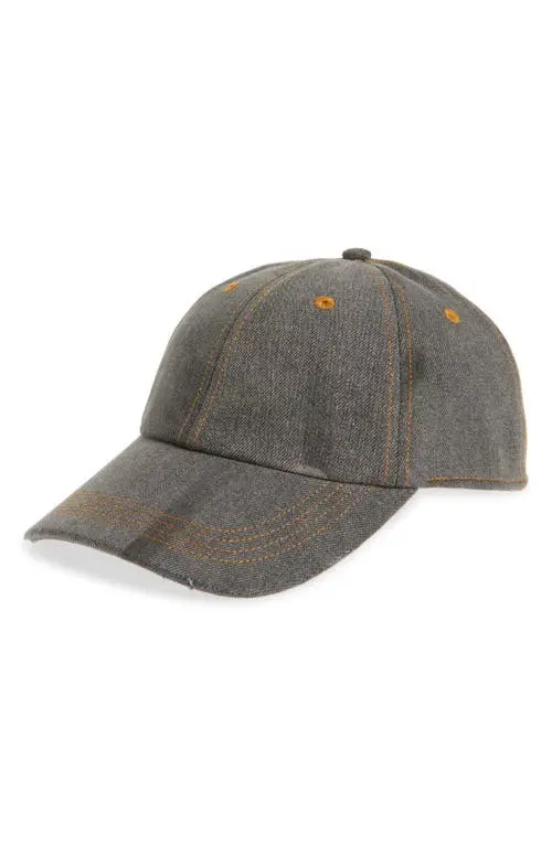 Acne Studios Logo Embroidered Denim Baseball Cap