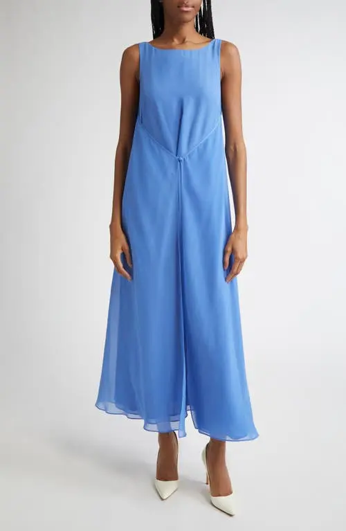 Emporio Armani Techno Georgette Maxi Dress