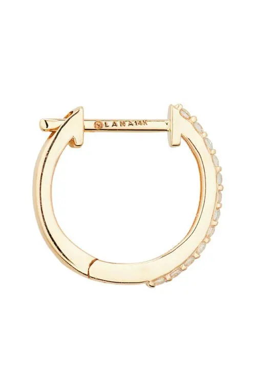 Lana Jewelry 14k Gold And Diamond Huggie Hoop Earrings