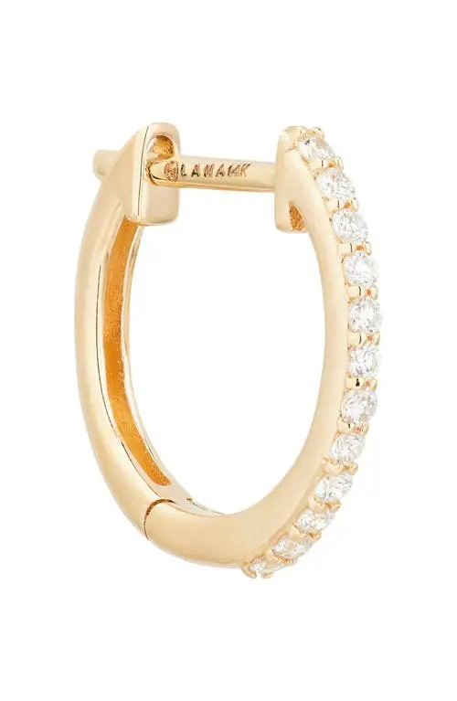Lana Jewelry 14k Gold And Diamond Huggie Hoop Earrings