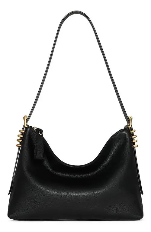 Rebecca Minkoff Buckle Up Leather Shoulder Bag - Black