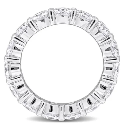 JULIANNA B. 1/2ct D.e.w. Moissanite Eternity Ring - Sterling Silver