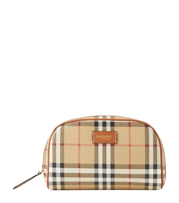 Burberry Small Check Wash Bag
