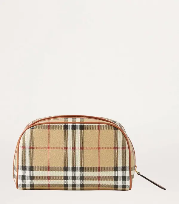 Burberry Small Check Wash Bag