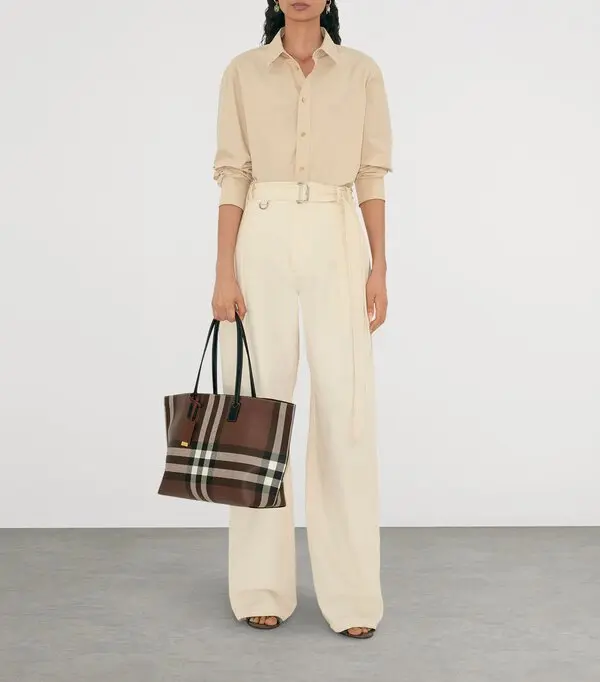 Burberry Check Tote Bag