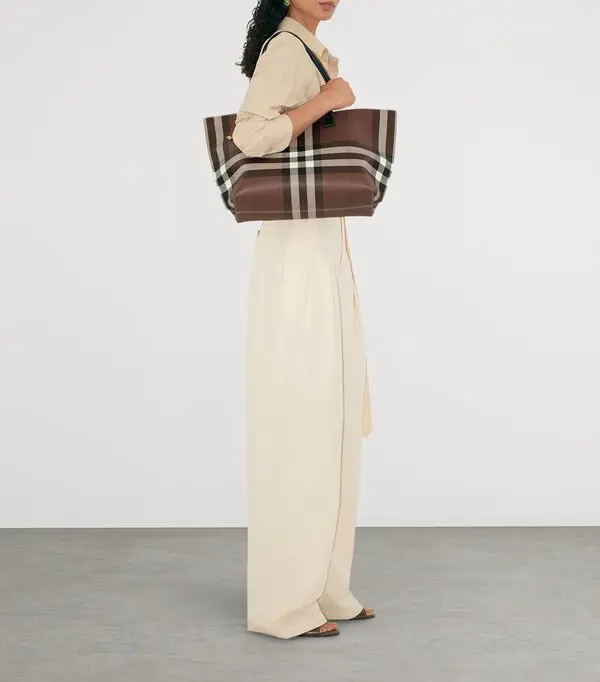 Burberry Check Tote Bag