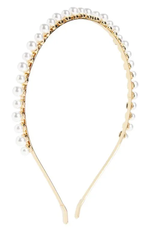 Ettika Faux Pearl Headband