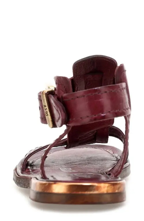A.S.98 Gifford Ankle Strap Sandal - Ruby