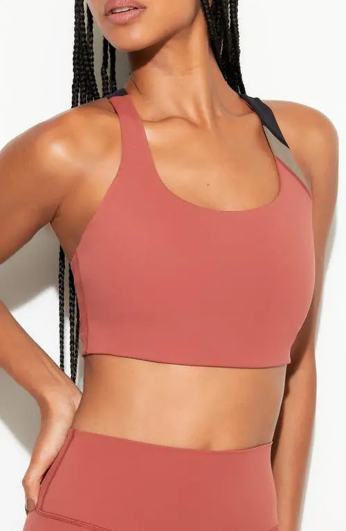 Spiritual Gangster Sumner Longline Sports Bra - Canyon