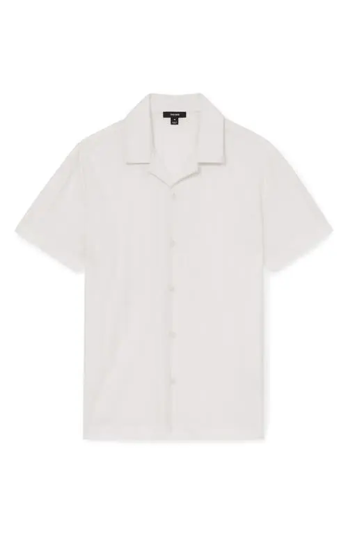 REISS Sampson Short Sleeve Woven Shirt - White