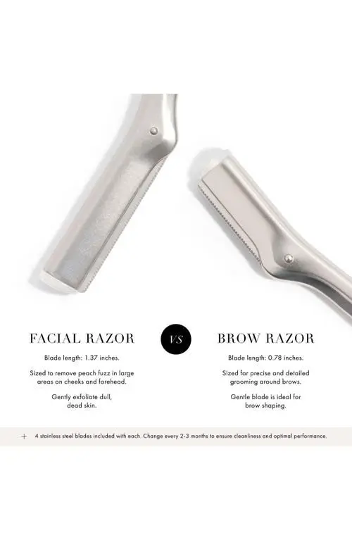 TWEEZERMAN 2-pack Brow Razor & Mini Tweezer Set - No Color