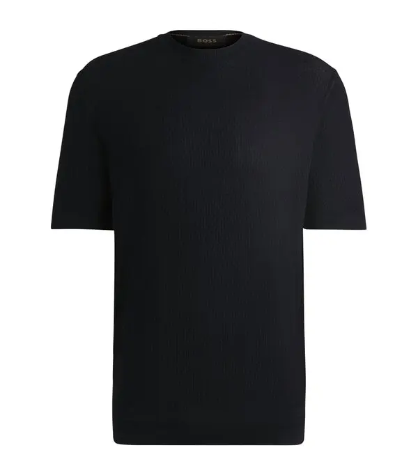 BOSS Silk Knitted T-shirt