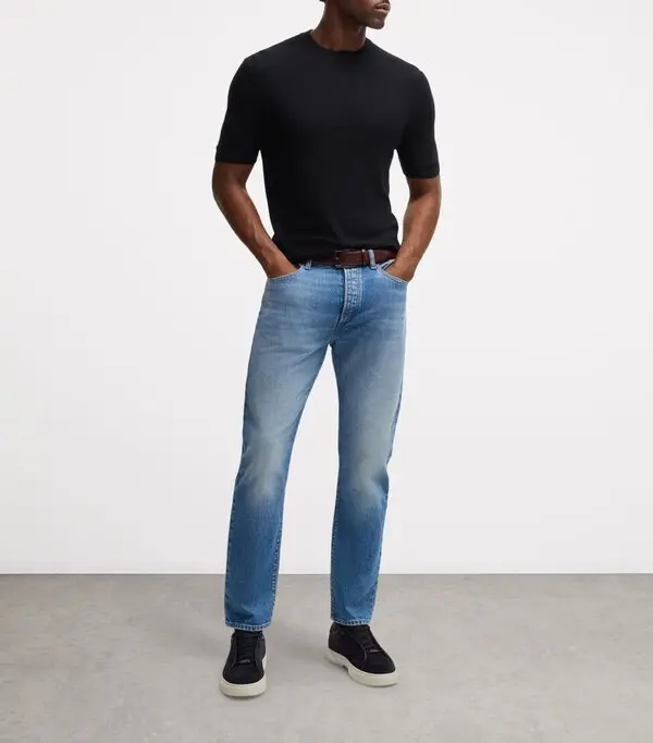 BOSS Silk Knitted T-shirt