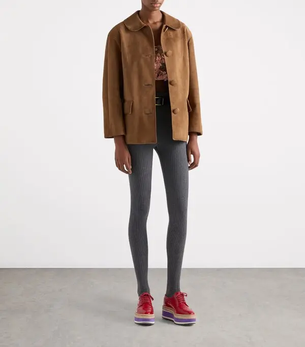 Prada Collared Suede Jacket