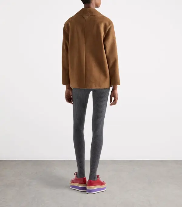 Prada Collared Suede Jacket