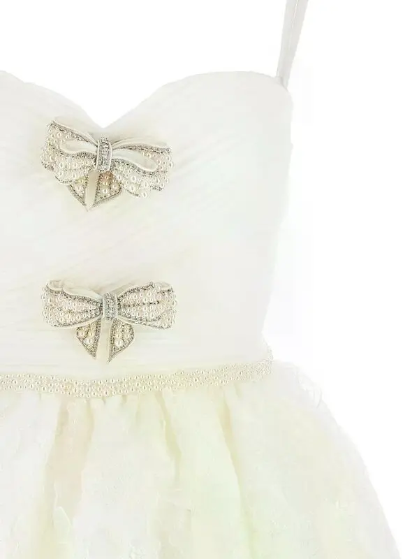 SELF-PORTRAIT Bow-detail Mini Dress