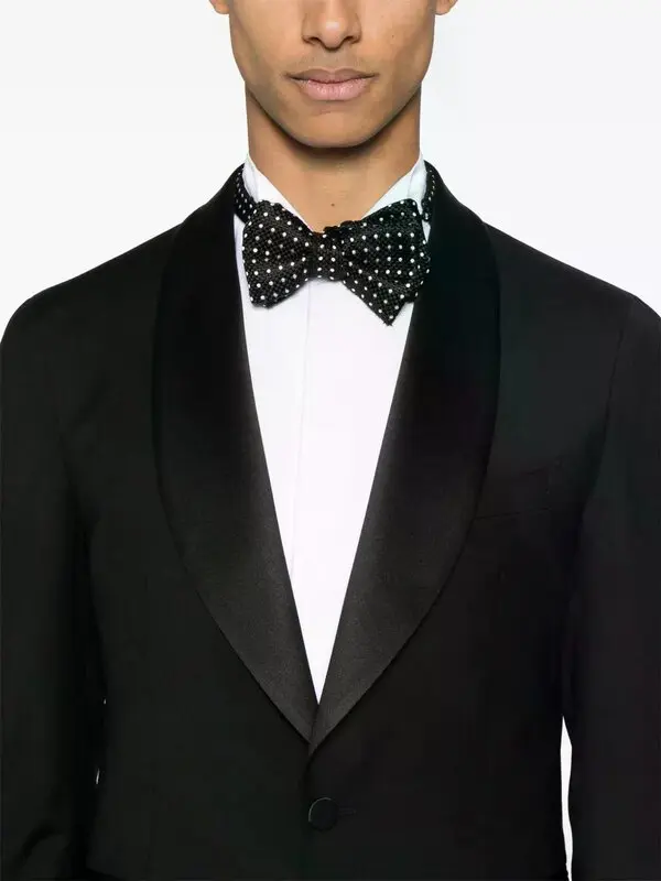 Tagliatore Satin-trim Suit - Black