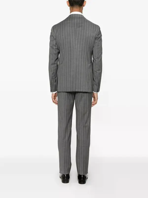 Tagliatore Pinstriped Suit - Grey