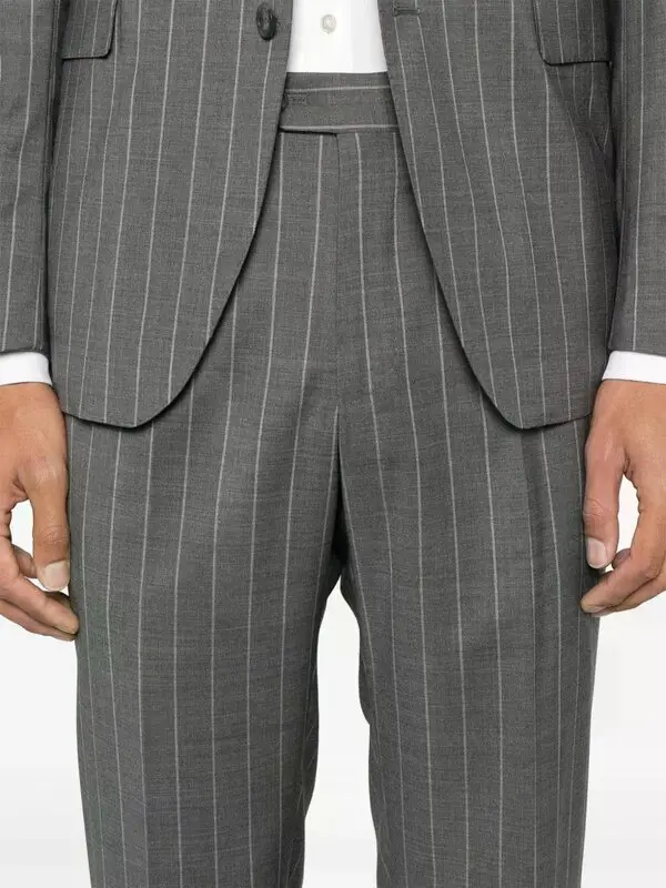 Tagliatore Pinstriped Suit - Grey