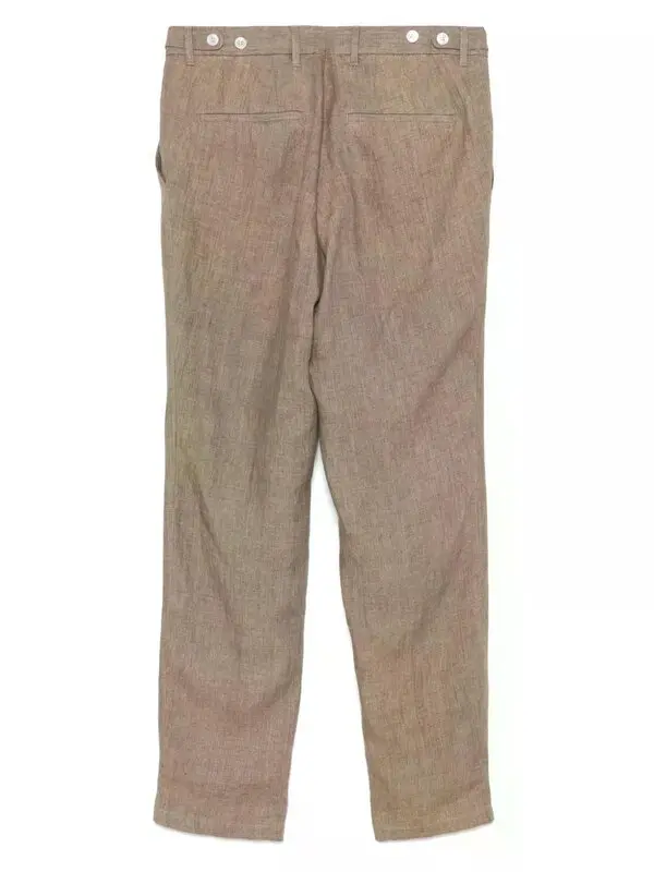 BOSS Linen Tailored Trousers - Neutrals