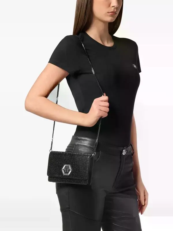 Philipp Plein Hexagon Logo Shoulder Bag