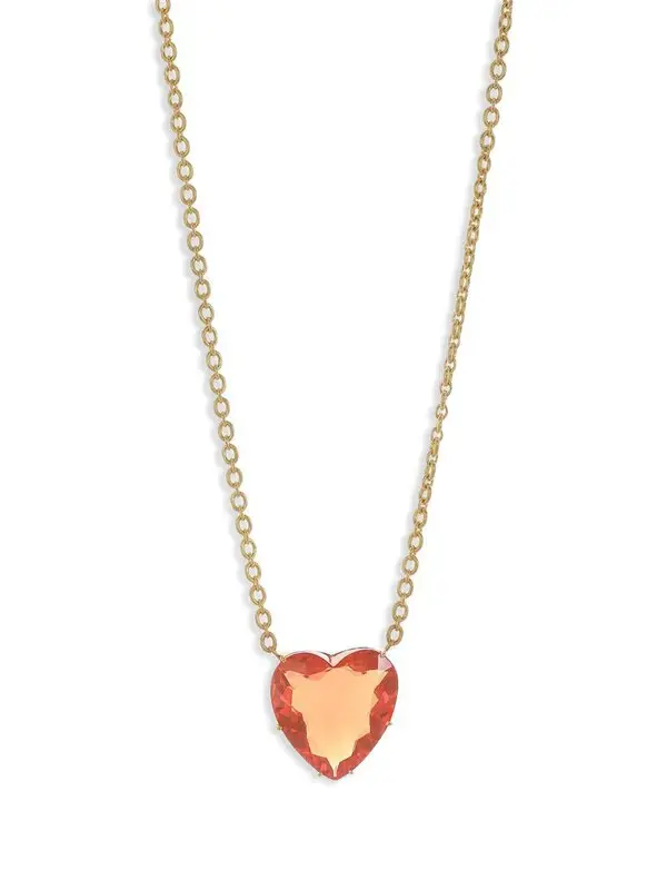 Irene Neuwirth 18kt Yellow Opal Heart Necklace - Gold
