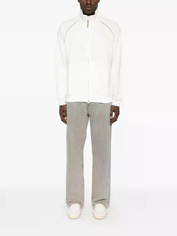 Brunello Cucinelli Zip-up Sweatshirt - White
