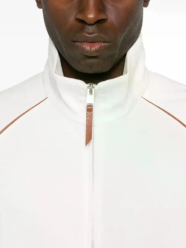 Brunello Cucinelli Zip-up Sweatshirt - White