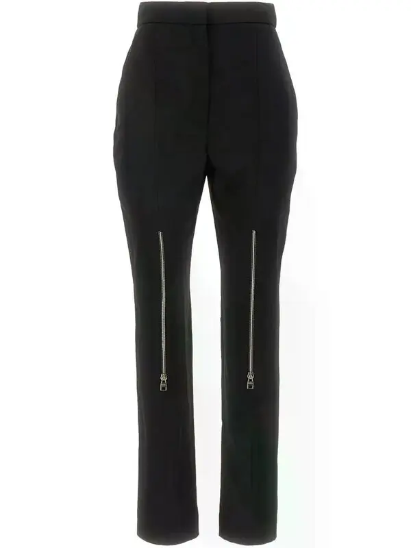 Alexander McQueen Pleated Wool Tapered Trousers