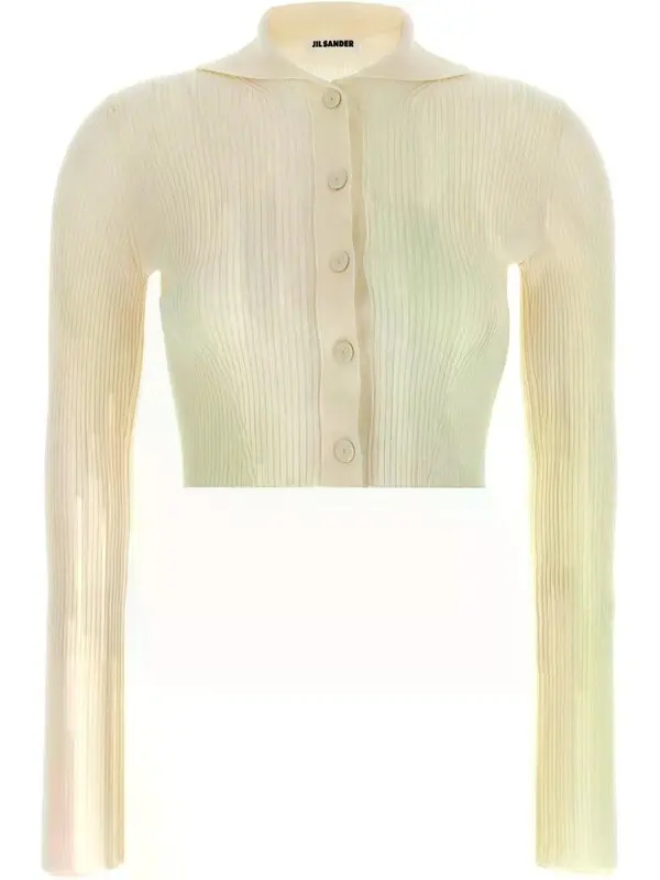 JIL SANDER Ribbed-knit Cardigan
