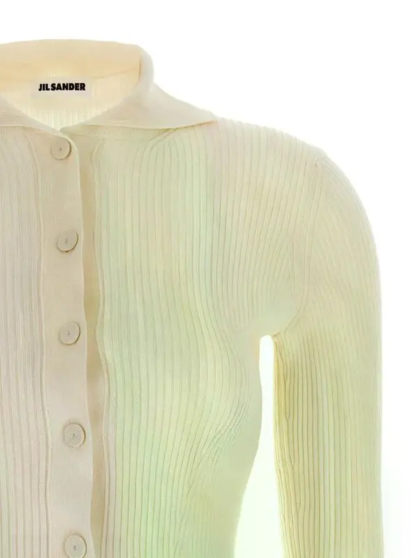 JIL SANDER Ribbed-knit Cardigan