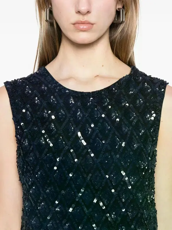 P.a.r.o.s.h Sequined Mini Dress - Blue