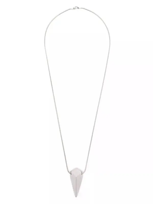 Rick Owens Pyramid Charm Necklace - Silver